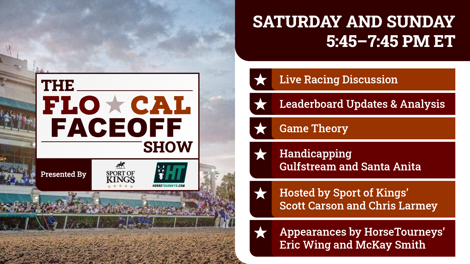 Announcing the Flo-Cal Faceoff Show Presented by HorseTourneys and ...