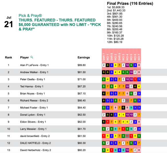 Defending Champ David Harrison Wins Second Entry for 2023 NHC; Michael ...