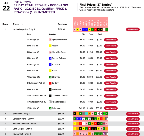 Defending Champ David Harrison Wins Second Entry for 2023 NHC; Michael ...