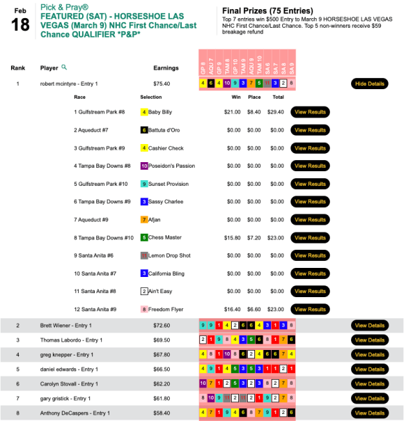 Brett Wiener and Ron Tang Combine for Eight Grand Prizes Across Two ...